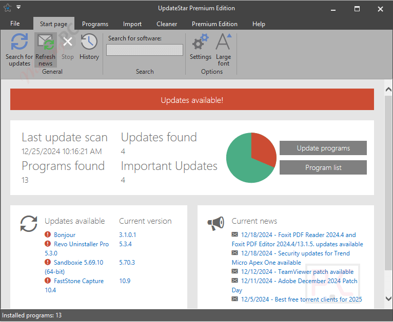 UpdateStar Premium Edition Full License Key Free Download