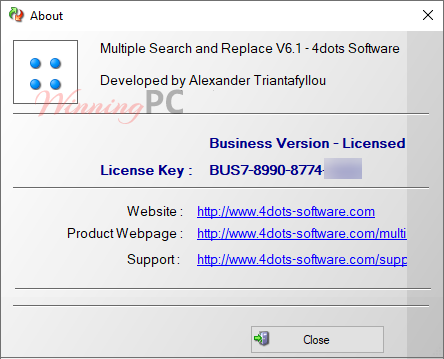 Giveaway: 4dots Multiple Search and Replace Free License Key