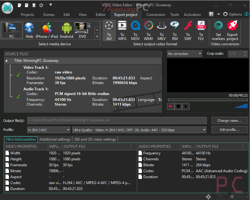 VSDC Video Editor PRO 1 Year Giveaway License Key Free