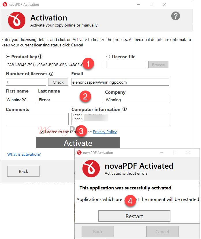 novaPDF Lite 11 Activation Key Free Download Full Version