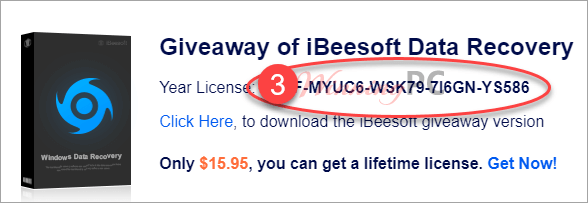 iBeesoft Data Recovery Giveaway Key Free Download