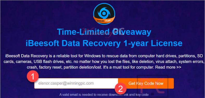 iBeesoft Data Recovery Giveaway Key Free Download