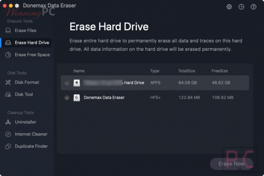 Donemax Data Eraser for Mac Giveaway Key Free Download