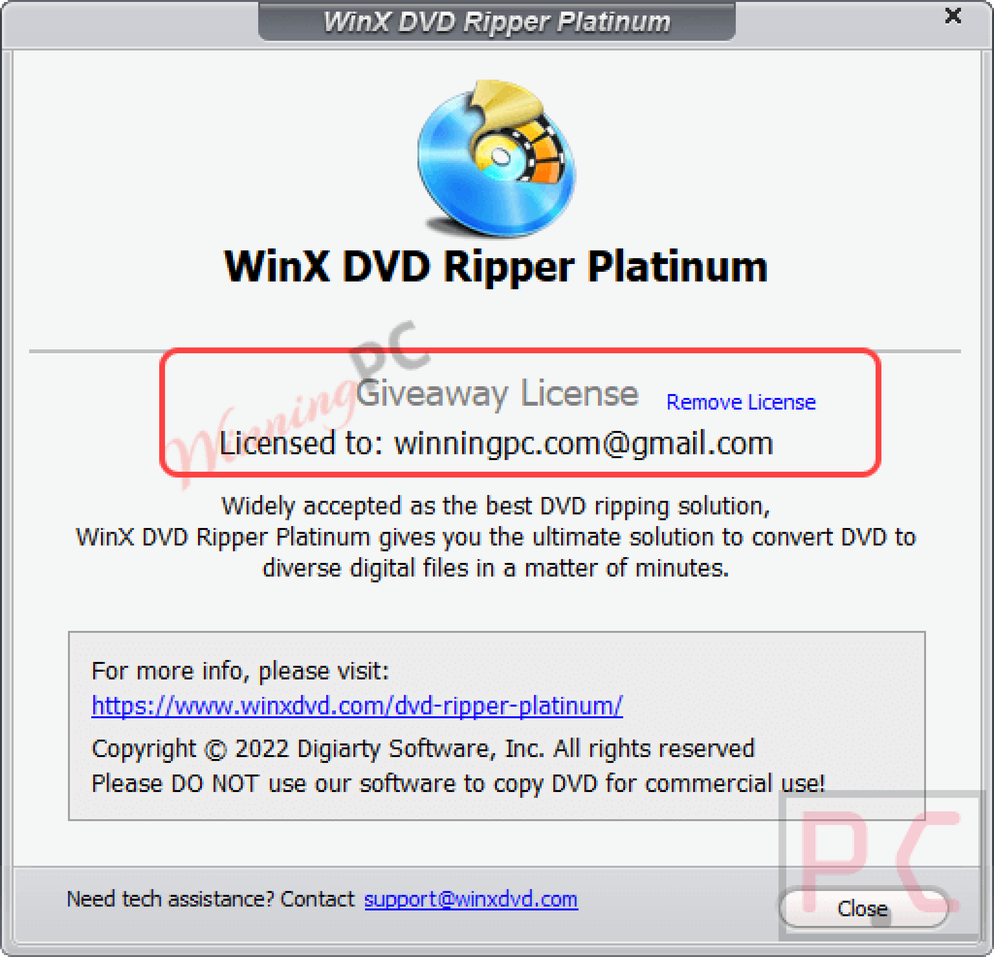 WinX DVD Ripper Platinum 73% Coupon Code & Free Key 2025