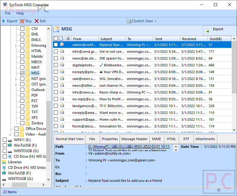 SysTools MSG to EML Converter 25% Coupon Code 2025