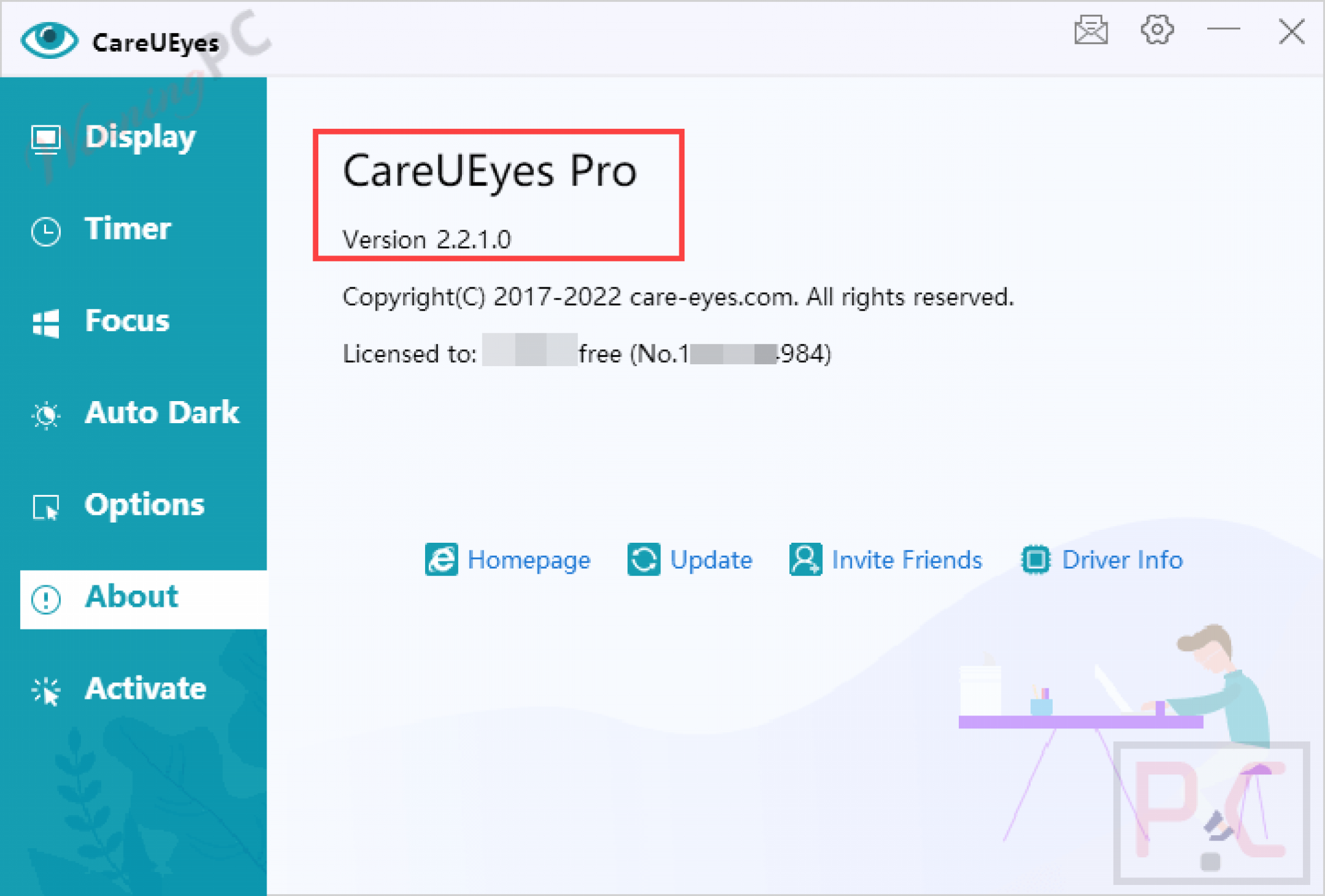 Giveaway: CareUEyes PRO Full Free License Code 1-Year