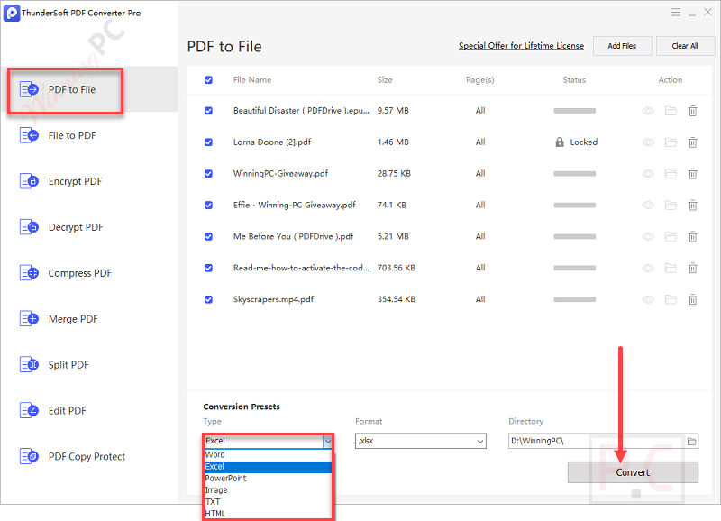ThunderSoft PDF Converter Pro License Key Free