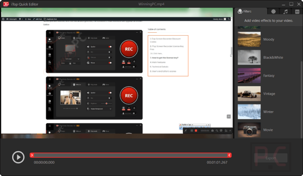 iTop Screen Recorder License Key Free Download 2025