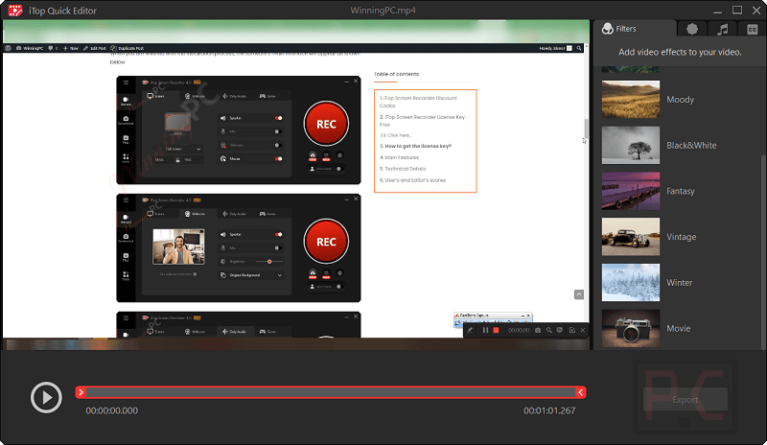 iTop Screen Recorder License Key Free Download 2025