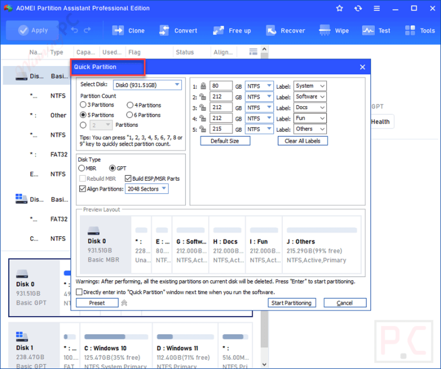 AOMEI Partition Assistant Pro 1 Year License Code Free