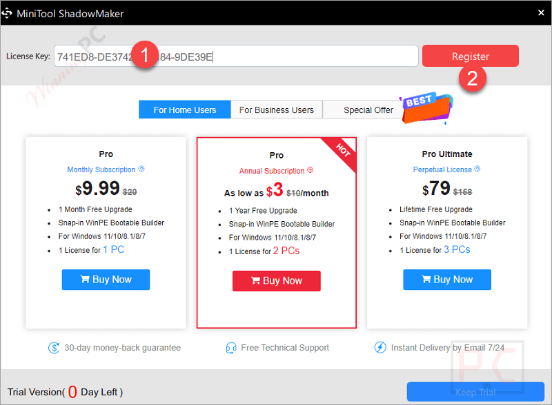 MiniTool ShadowMaker Giveaway Key Free Download 2025