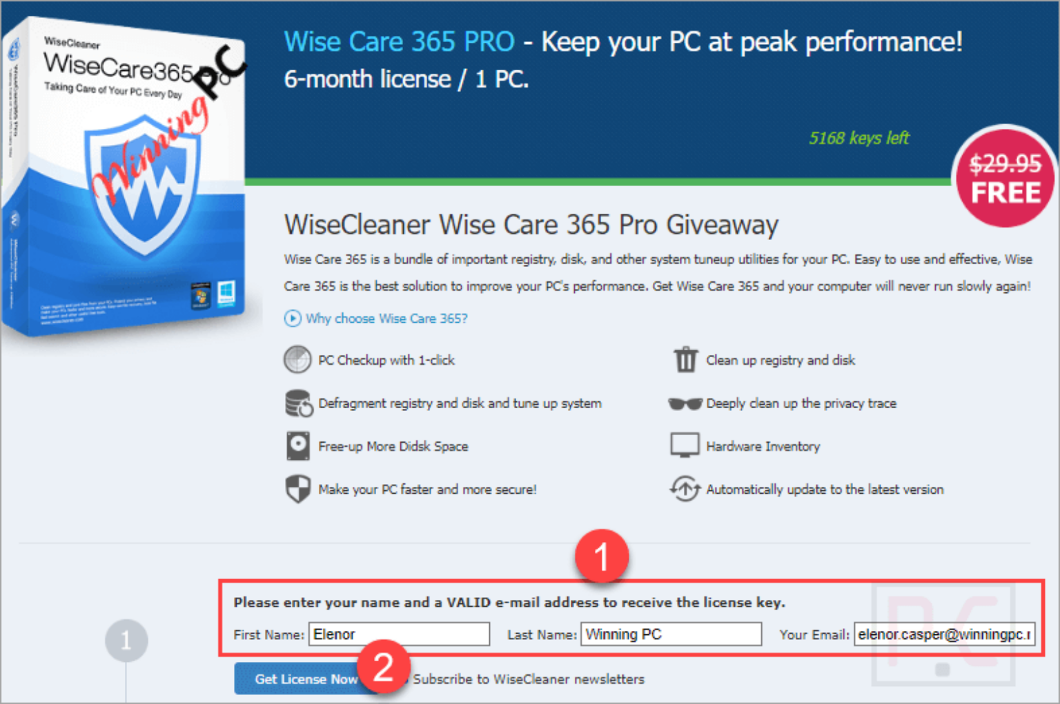 Wise Care 365 PRO License Key Download for Free 2025