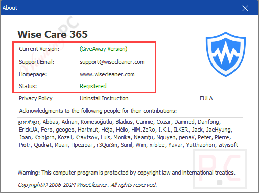 Wise Care 365 PRO License Key Download for Free 2025