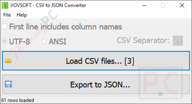 Vovsoft CSV to JSON Converter License Key Free