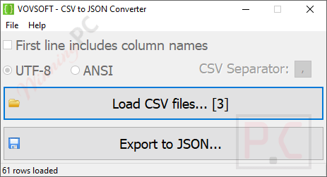 Vovsoft CSV to JSON Converter License Key Free
