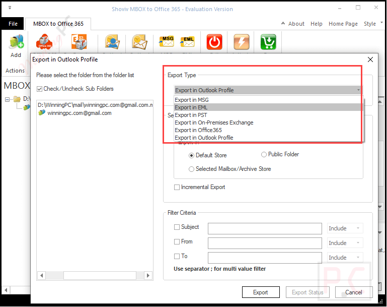Shoviv MBOX to Office 365 Coupon Code 55% Off 2025