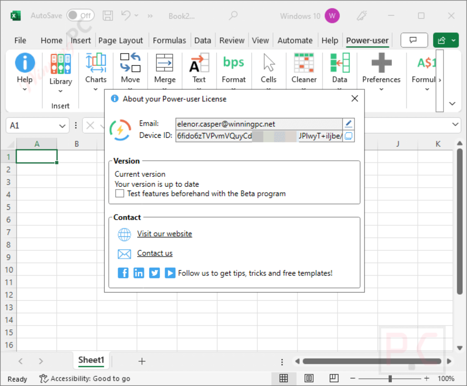 Power-user add-in Premium License Key Free Giveaway 2025