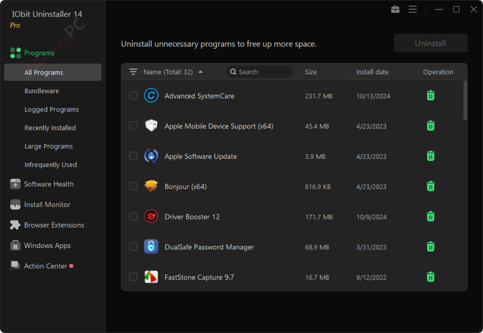 IObit Uninstaller 14 PRO Full License Key Free 2025