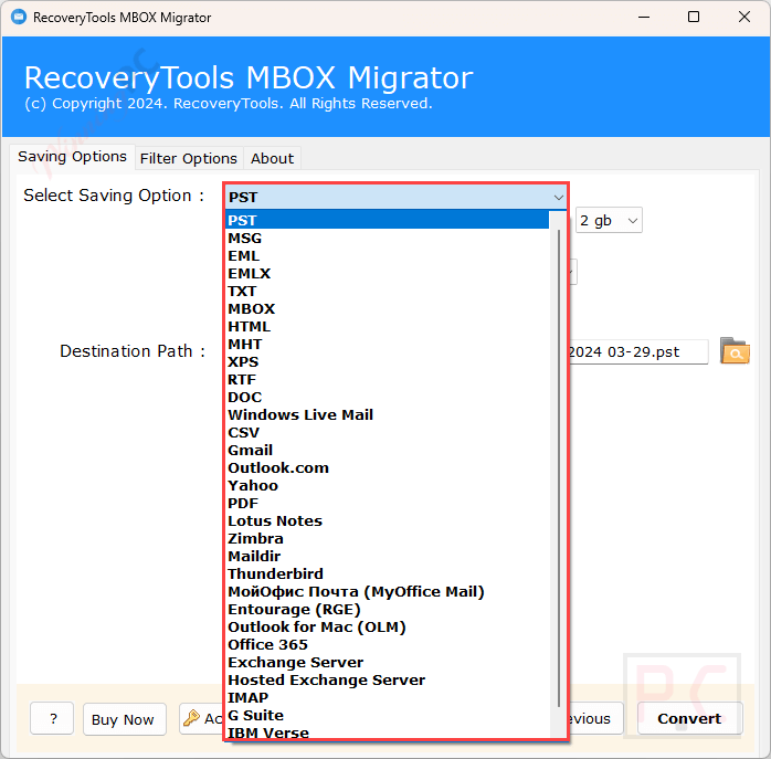 RecoveryTools MBOX Migrator 25% Off Coupon Code 2025