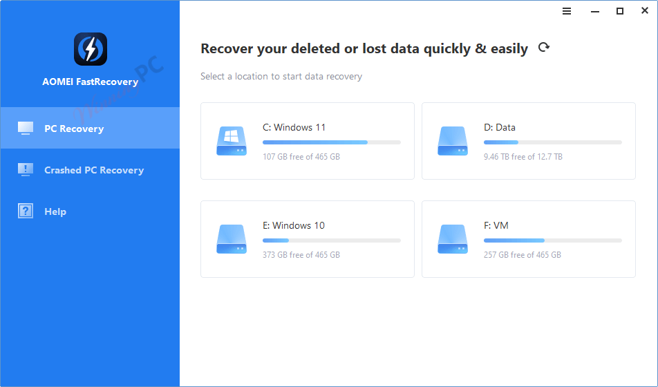 AOMEI FastRecovery License Key Free Download (1 Year)