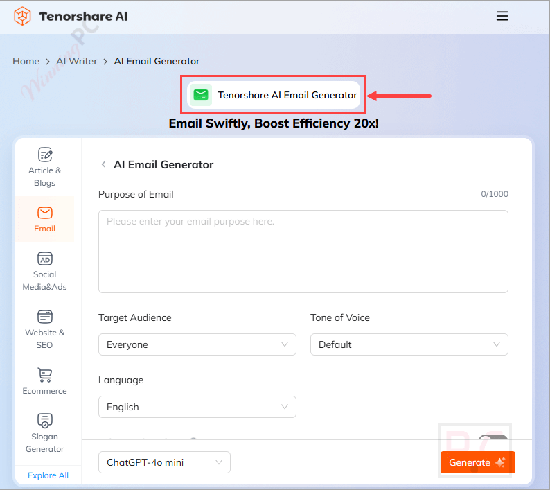 Tenorshare Al Writer 70% Coupon Code & Discount 2025