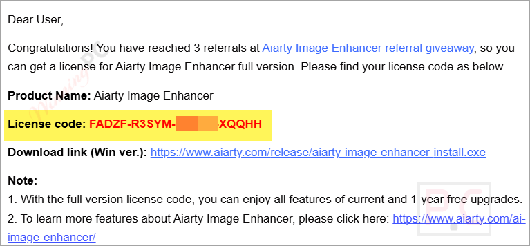 Aiarty Image Enhancer Giveaway License Key Free 2025