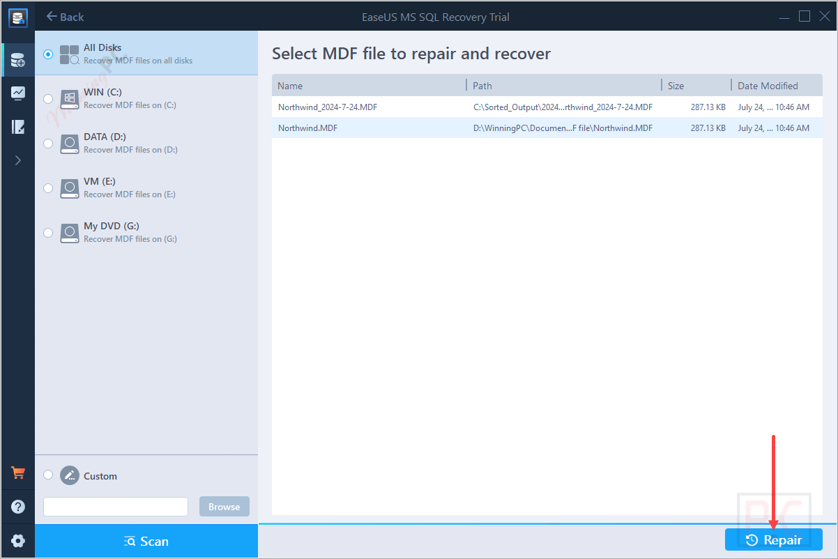 EaseUS MS SQL Recovery 40% Off Coupon Codes 2025